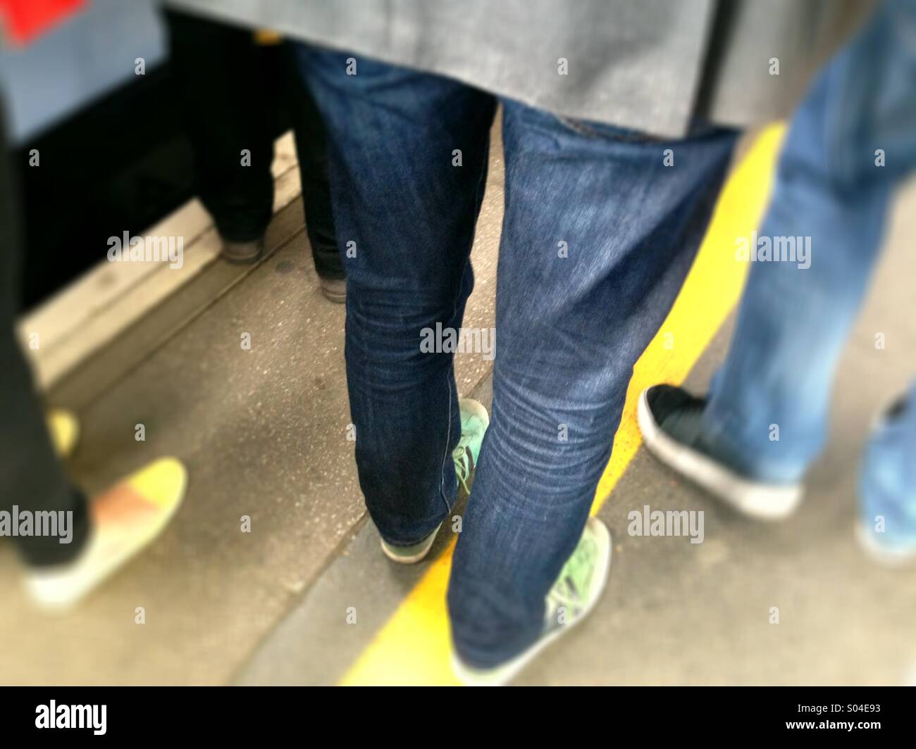 Queue rail platform hi-res stock photography and images - Alamy