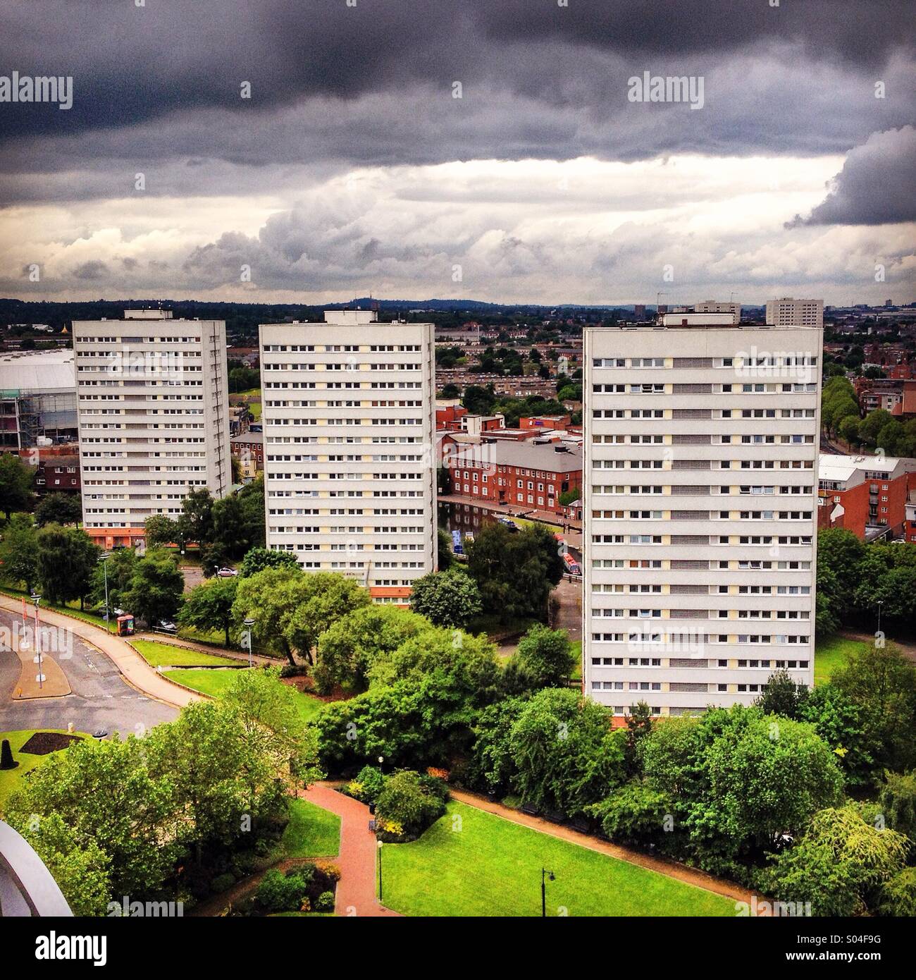 City center flats, Birmingham, England, UK Stock Photo - Alamy