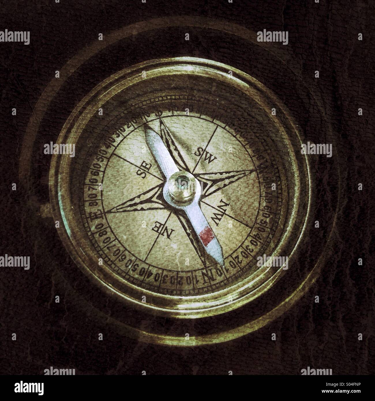 Old naval compass hi-res stock photography and images - Alamy