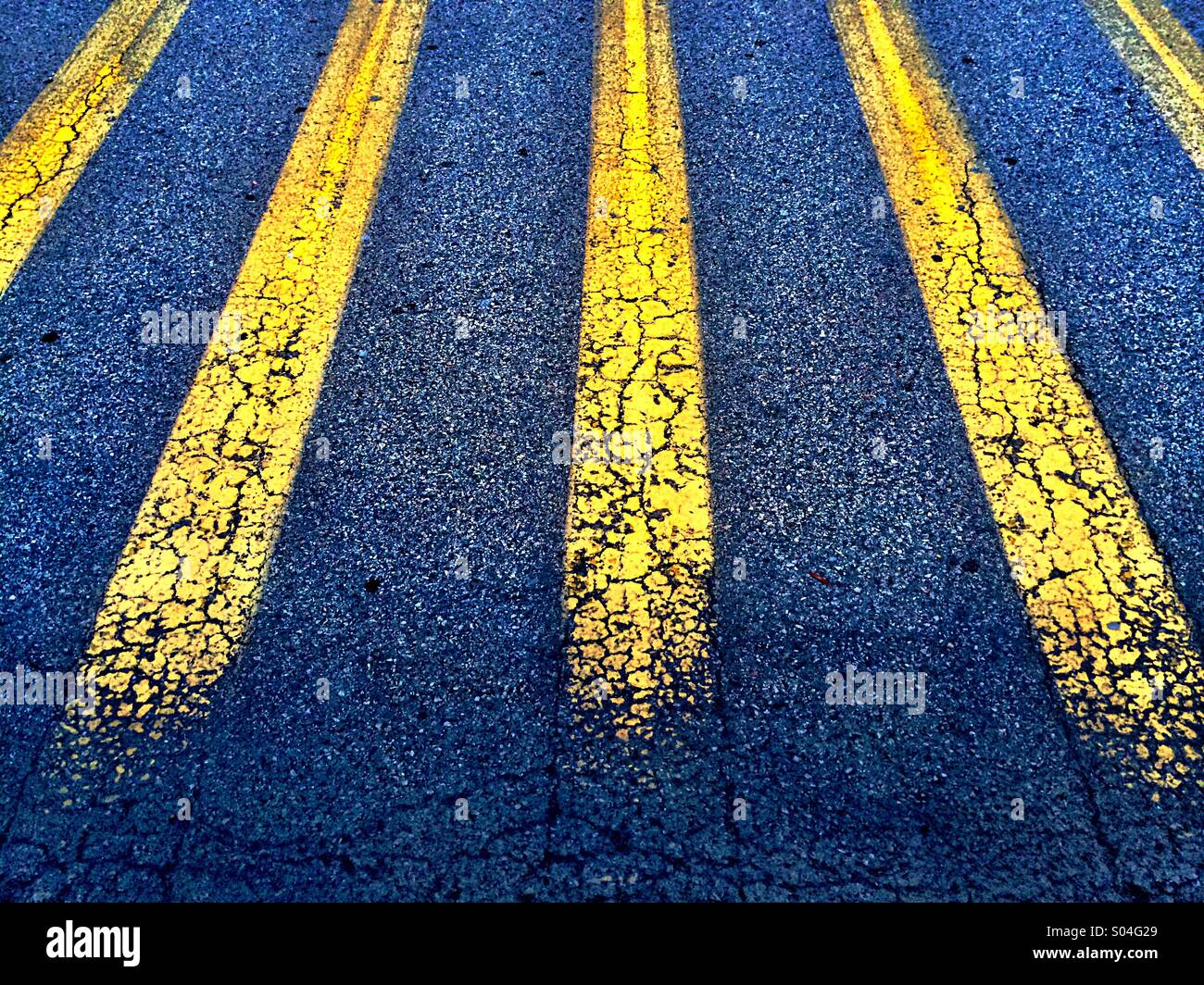 Painted lines in perspective Stock Photo - Alamy
