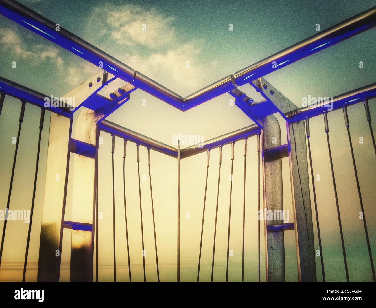 Modern steel railing hi-res stock photography and images - Alamy