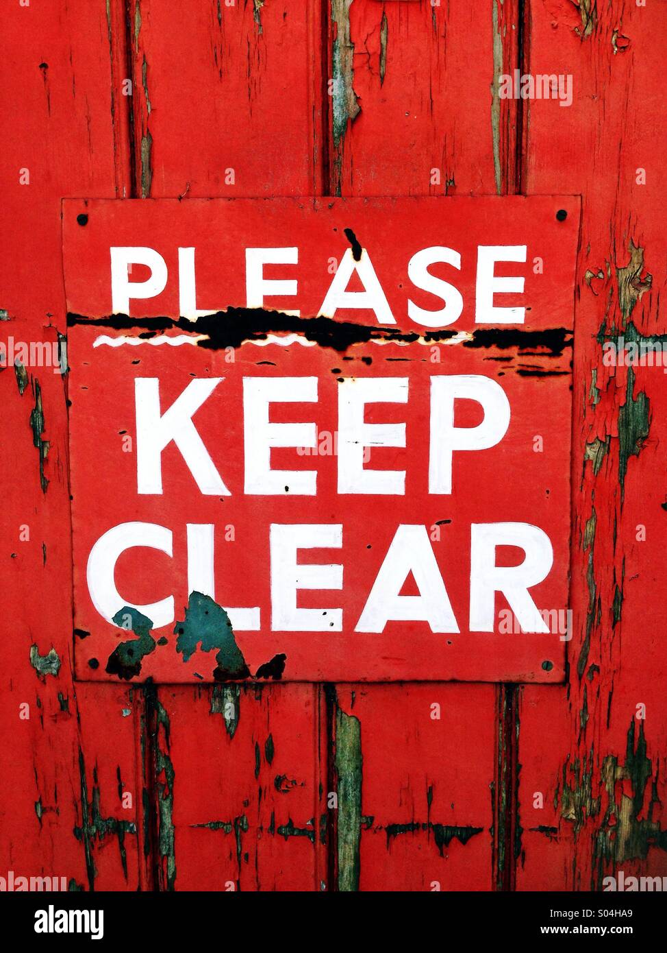 Please keep clear sign hi-res stock photography and images - Alamy