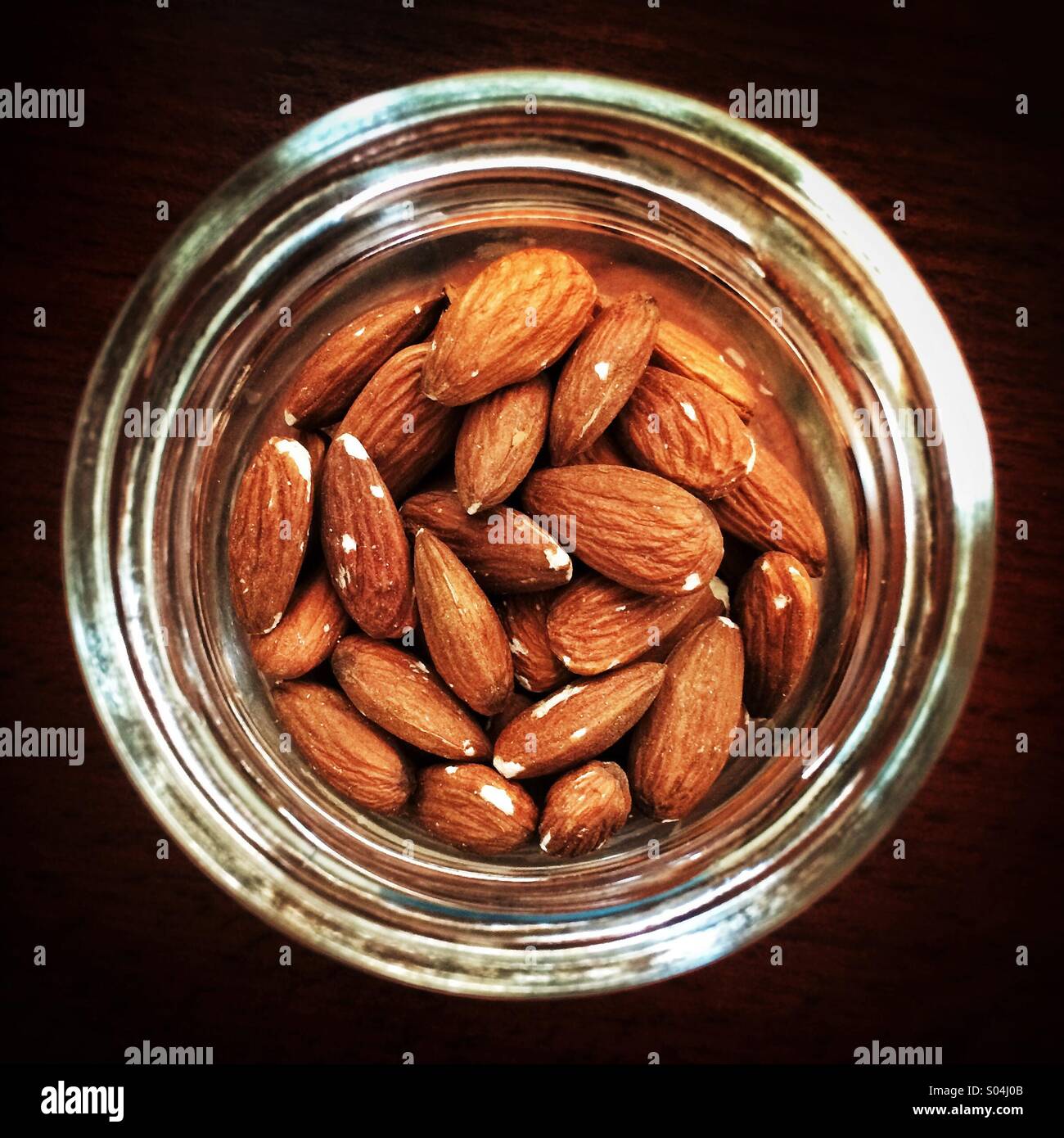 A jar of almonds Stock Photo - Alamy