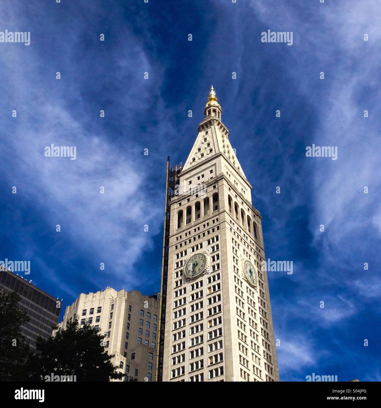 Clock Tower Of The Metropolitan Life Insurance Company Building Stock ...