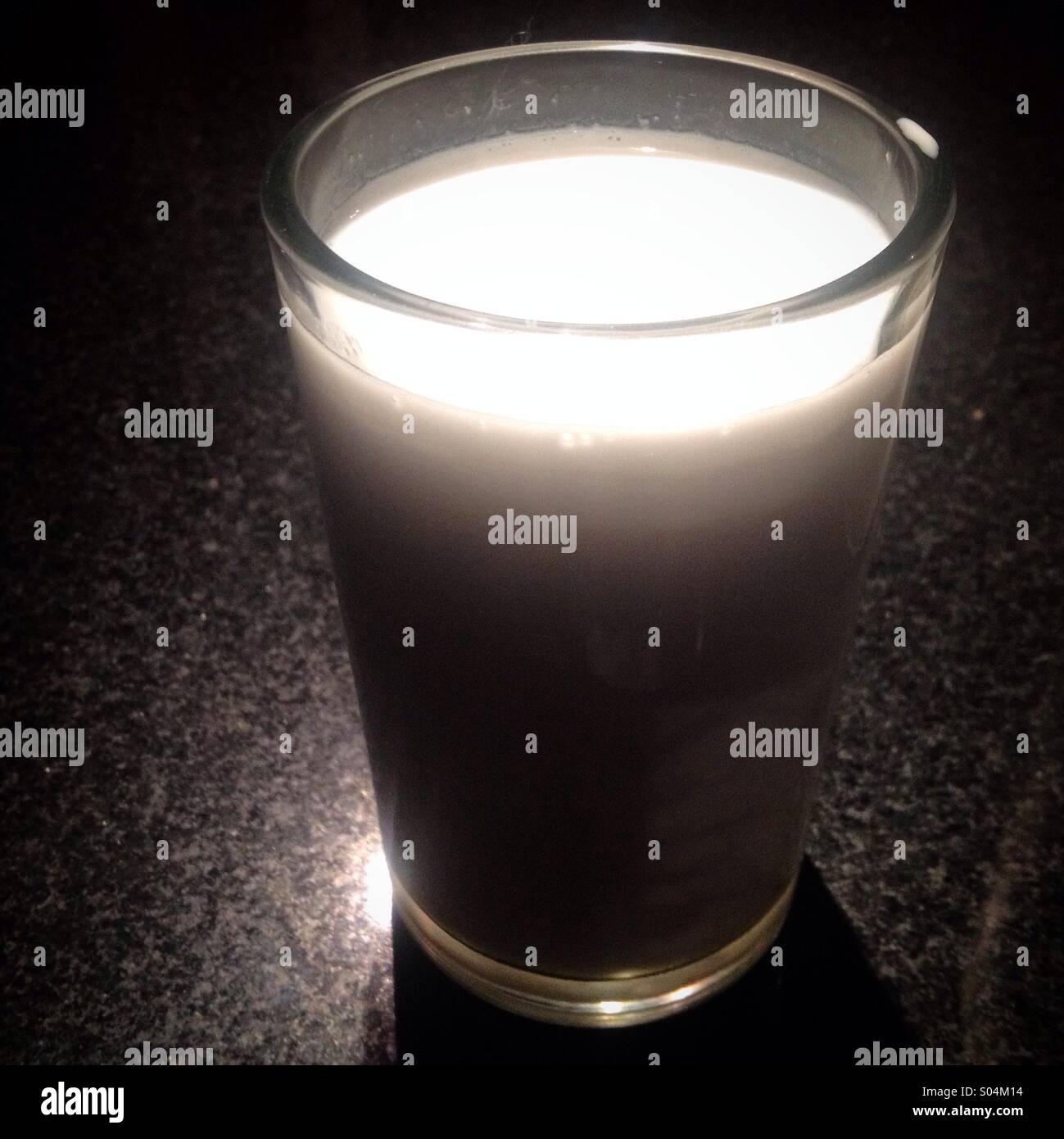 A glass of coconut milk in Colonia Roma, Mexico City, Mexico Stock ...