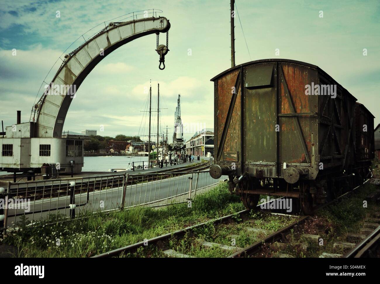 Crane wagon train hi-res stock photography and images - Alamy