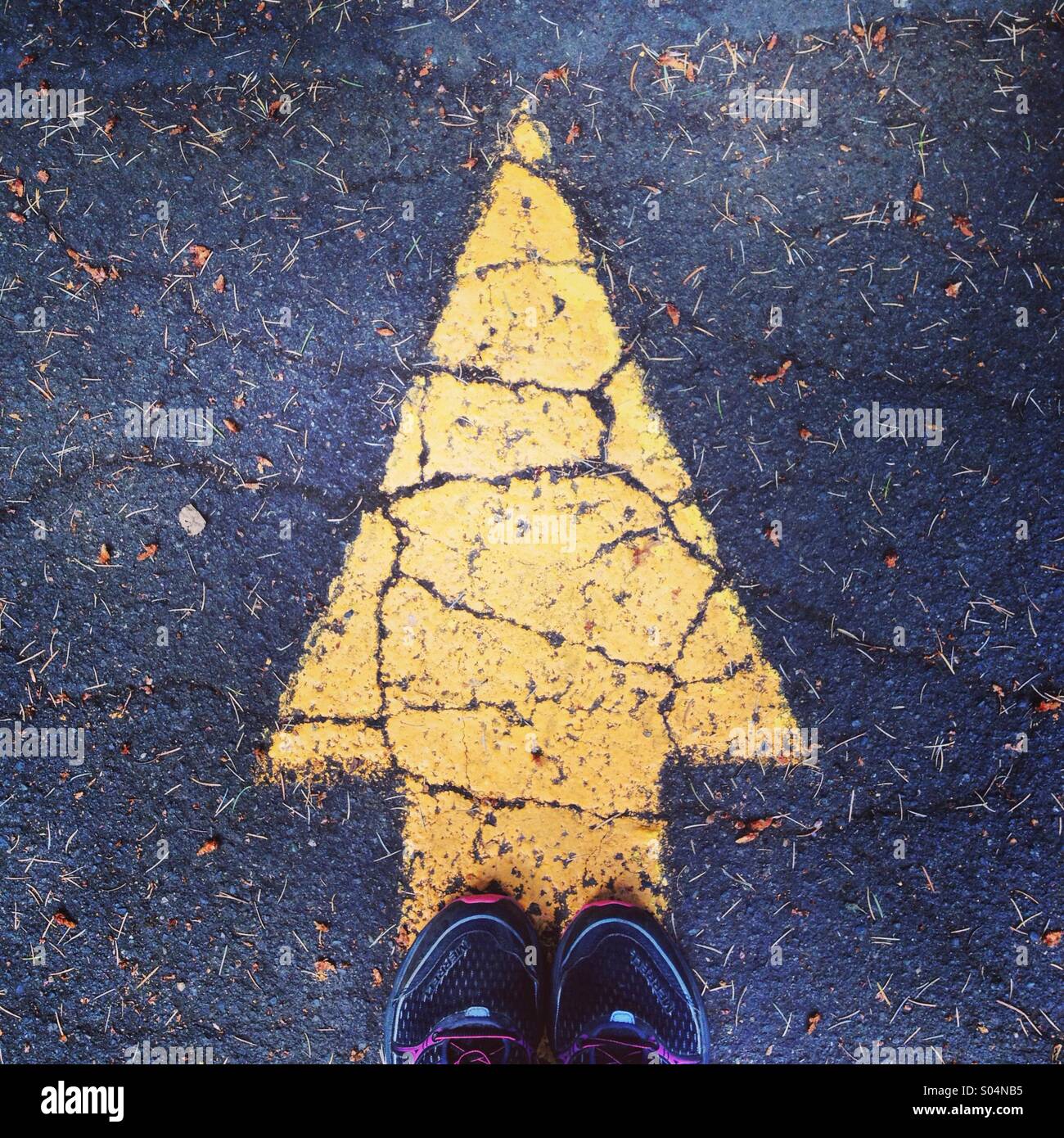 Feet Arrow High Resolution Stock Photography and Images - Alamy