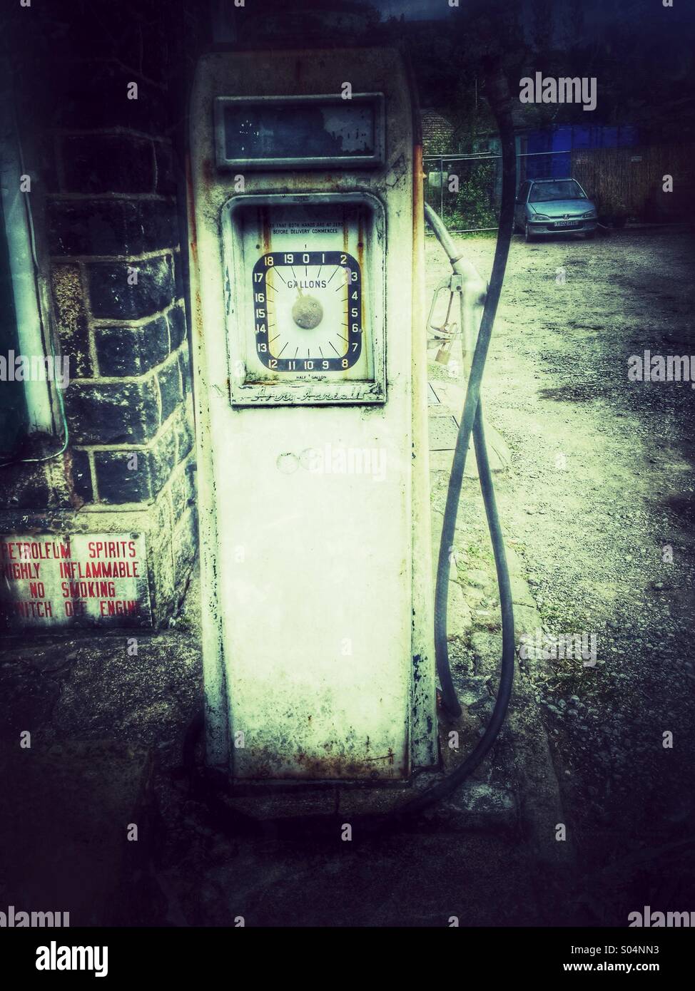 Vintage fuel pump Stock Photo - Alamy