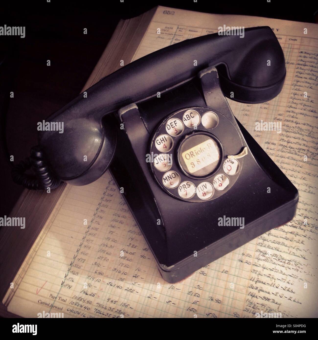 Vintage phone book hi-res stock photography and images - Alamy