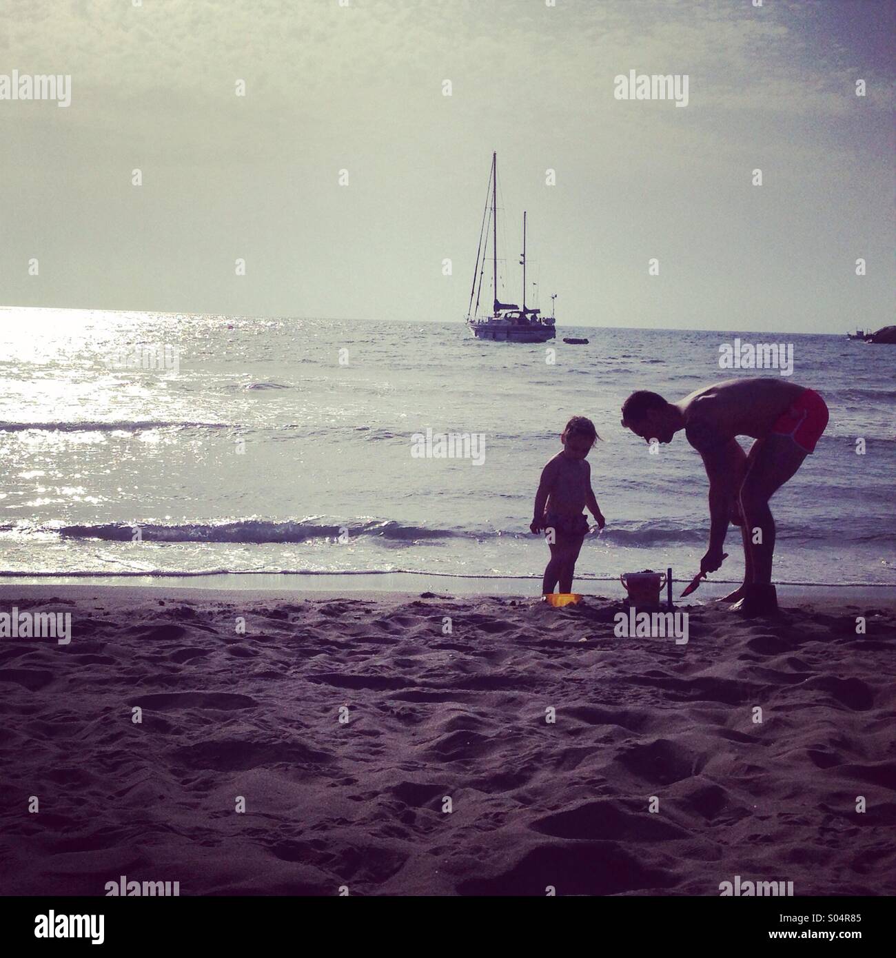 Family beach spain hi-res stock photography and images - Alamy