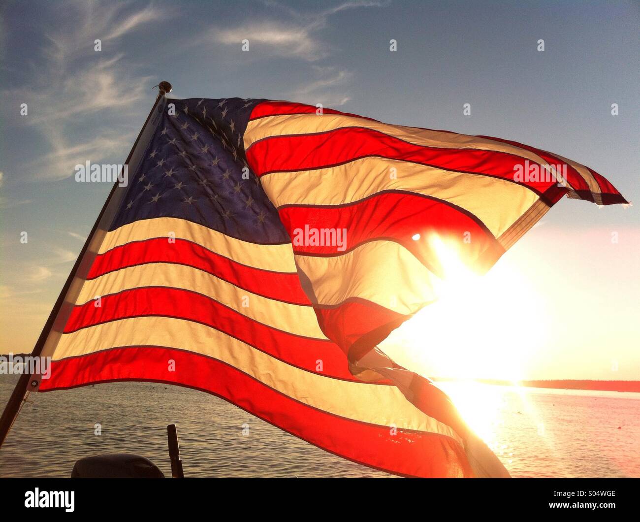 American flag sailing hi-res stock photography and images - Alamy