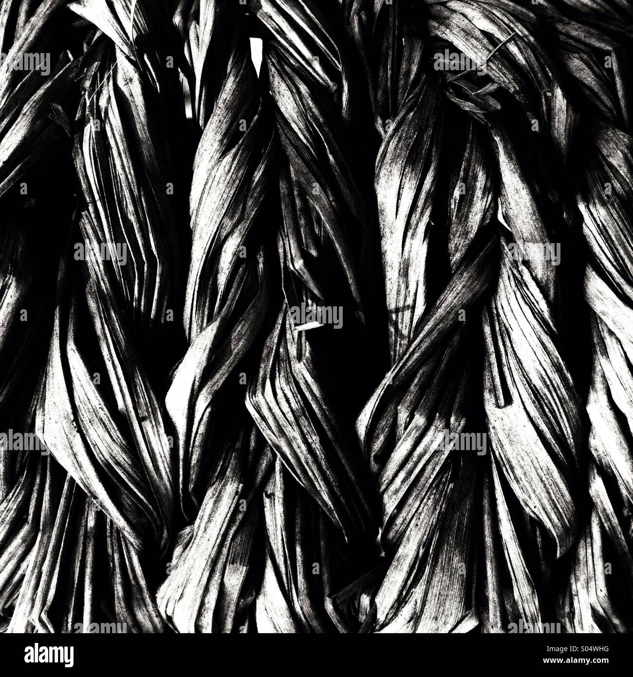 High contrast monochrome woven material pattern Stock Photo - Alamy