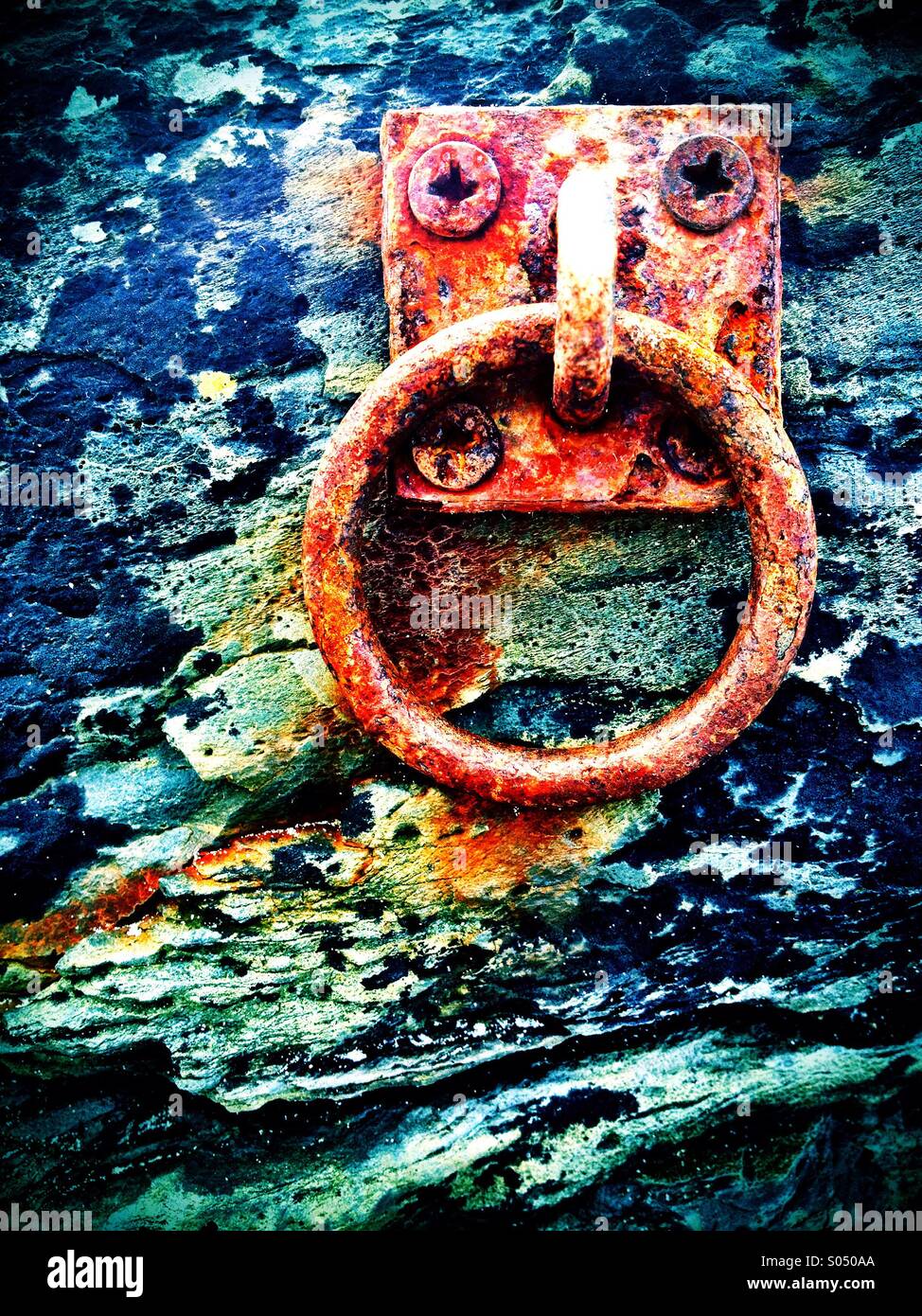 Rusty ring rock hi-res stock photography and images - Alamy