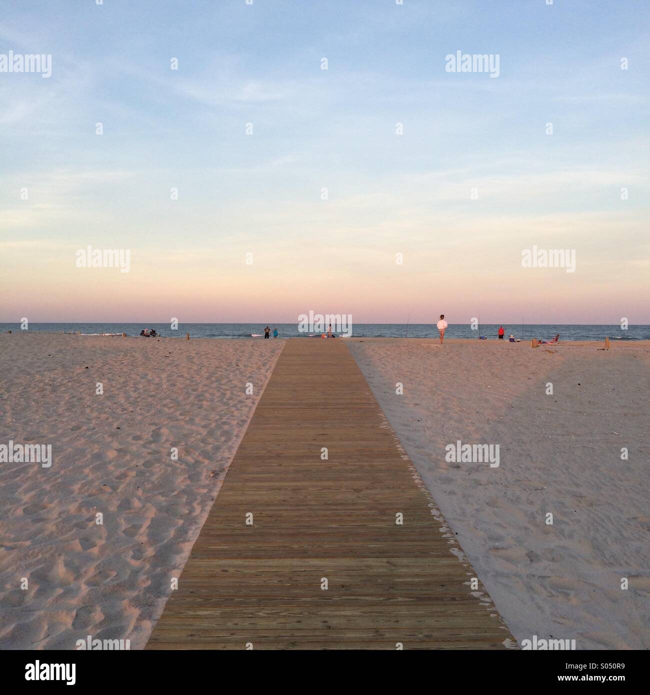 Board Walk to the beach Stock Photo - Alamy