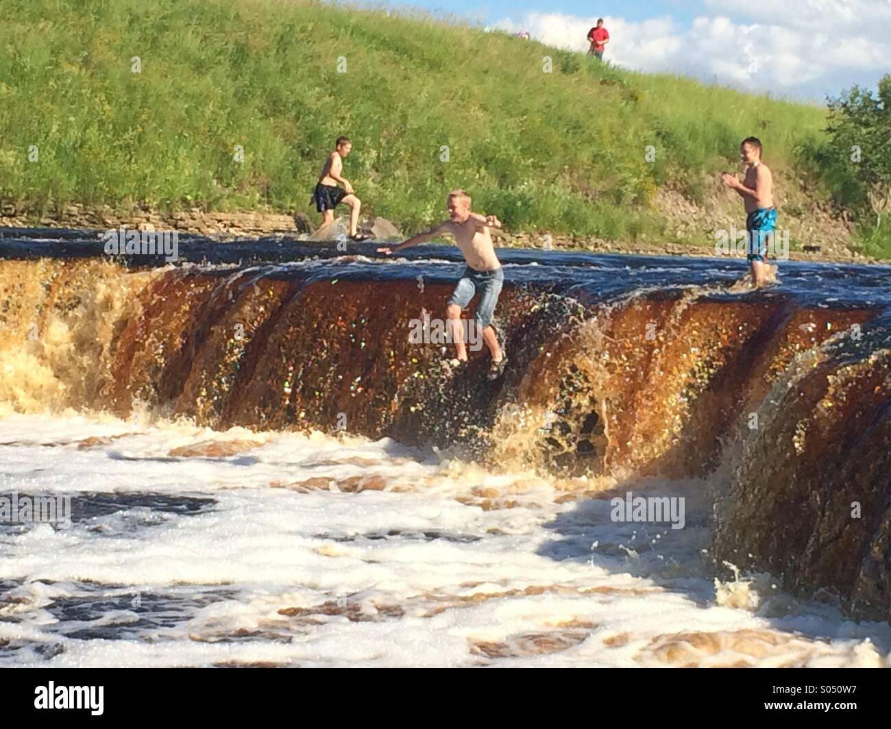 Jumping From Waterfall High Resolution Stock Photography and Images - Alamy