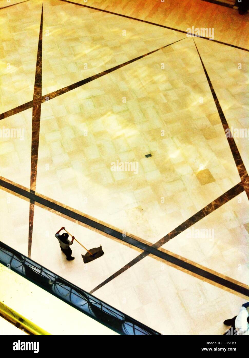 Man sweeping from above hi-res stock photography and images - Alamy