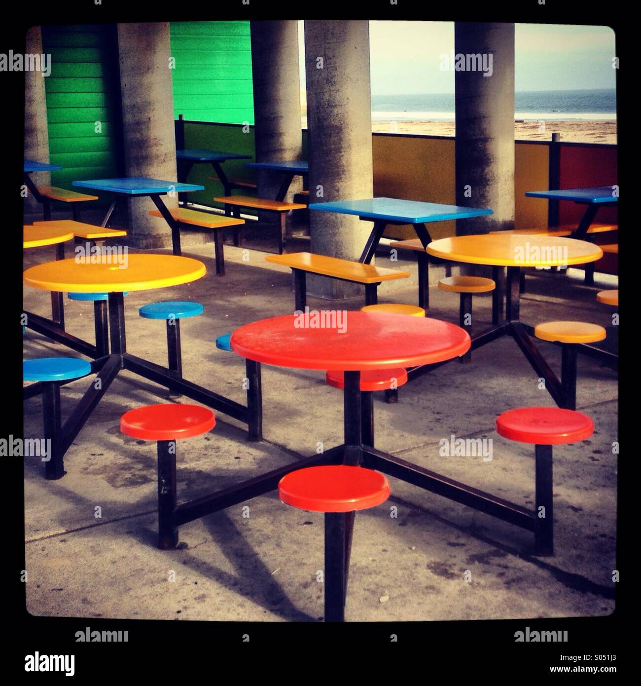 Bright Picnic Tables High Resolution Stock Photography and Images - Alamy