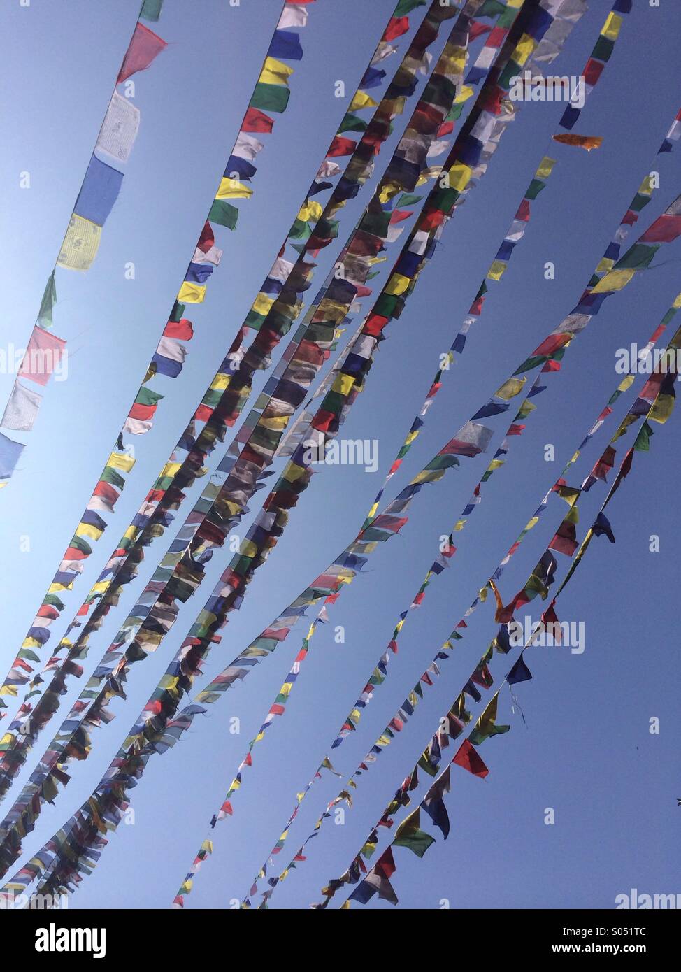 Prayer flags hindu temple hi-res stock photography and images - Alamy
