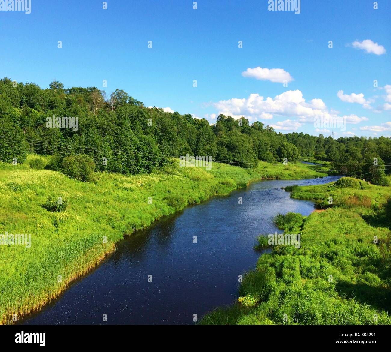 Nature landscape field river smartphone stock photos and images - Alamy
