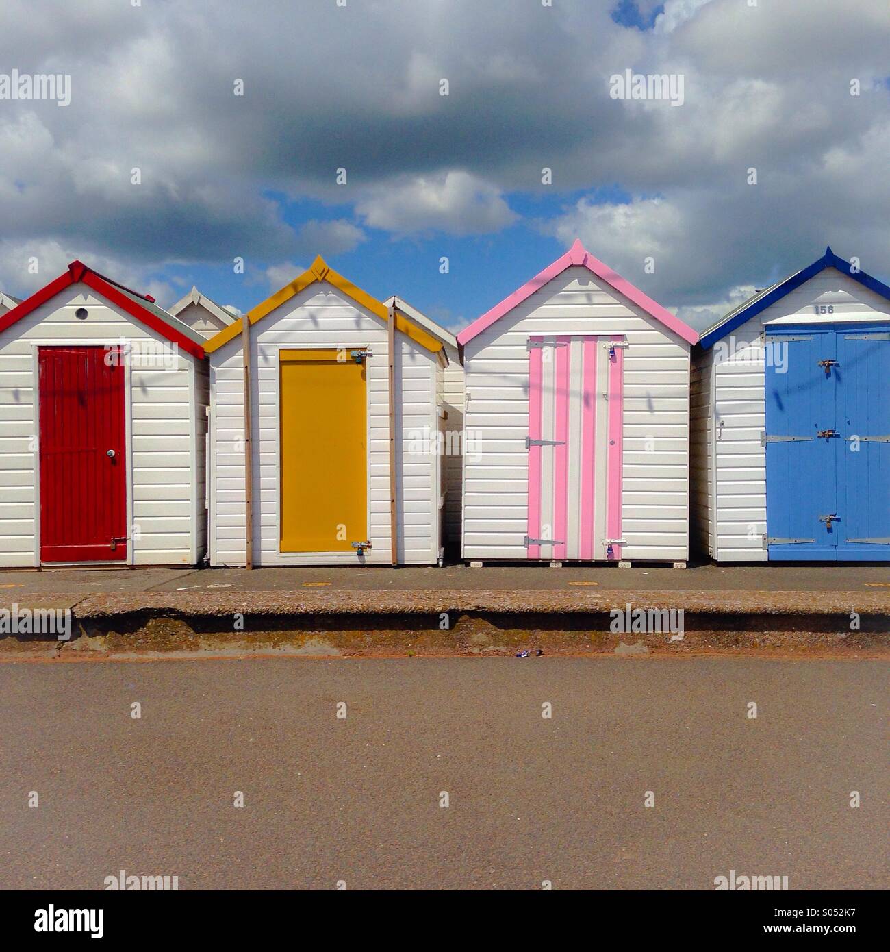Beach Huts at Preston beach, Paigton - Devon Stock Photo - Alamy