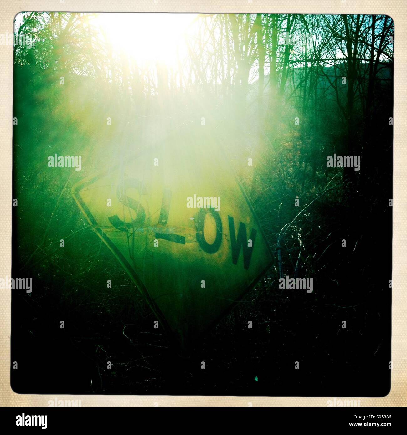 Slow sign hi-res stock photography and images - Alamy