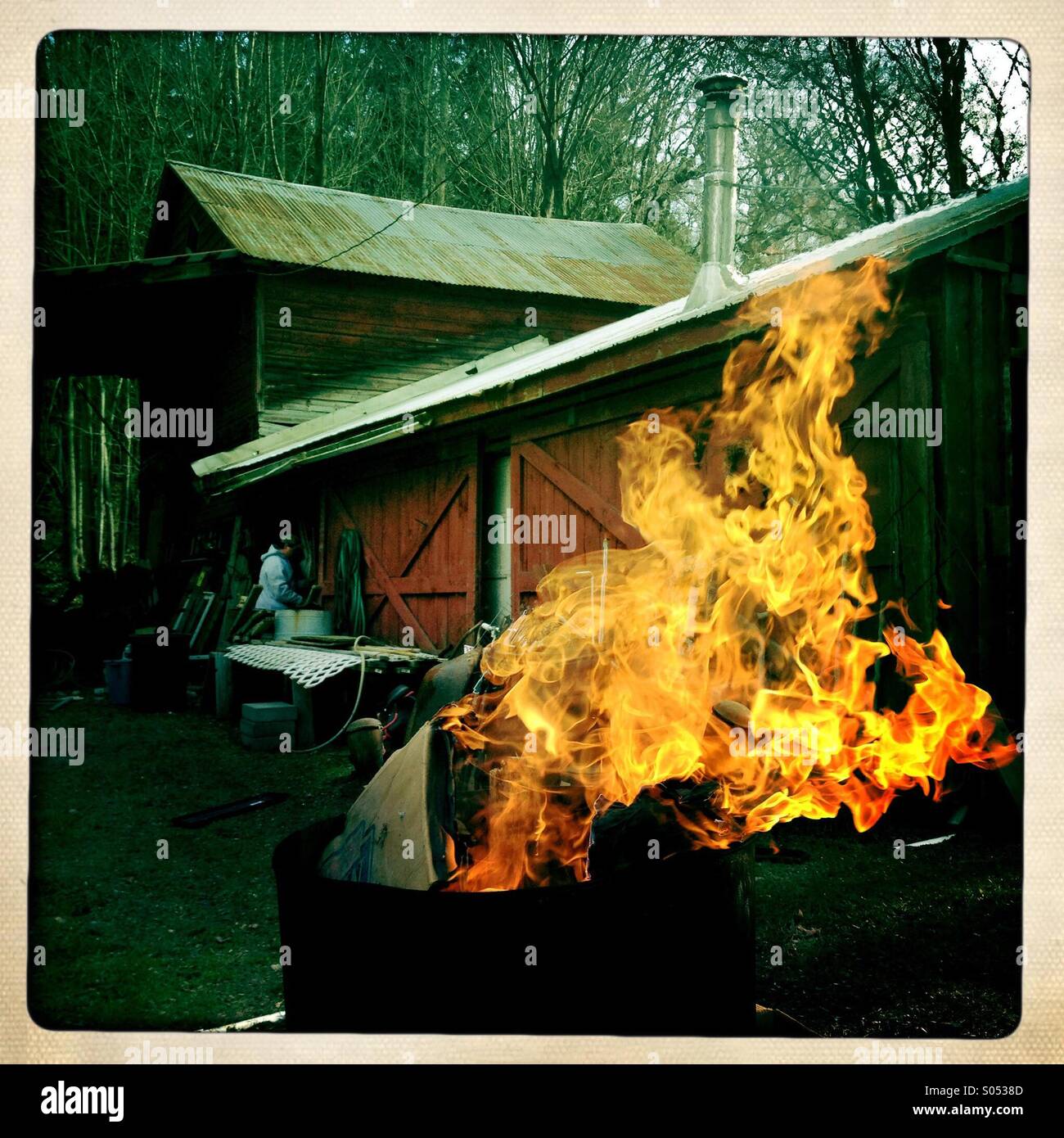 Fire barn hi-res stock photography and images - Alamy