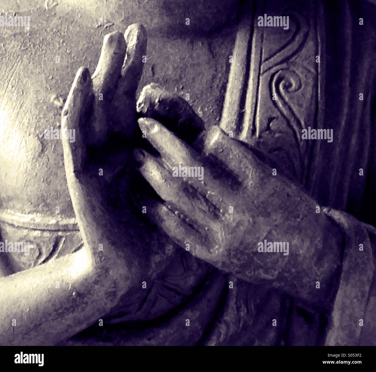 Buddha Mudra Gesture Stock Photo - Alamy