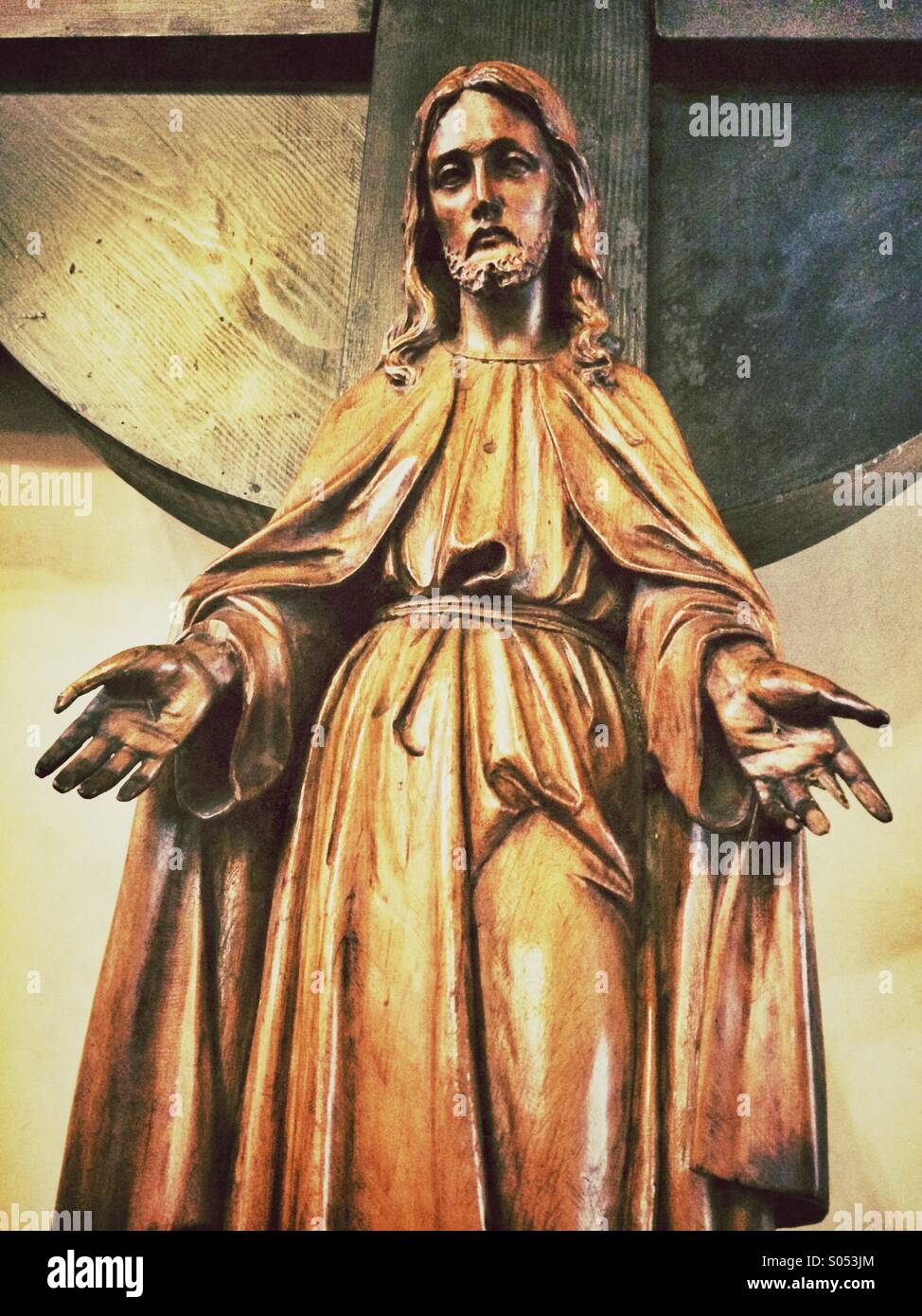 A statue of Jesus Christ in a church Stock Photo - Alamy