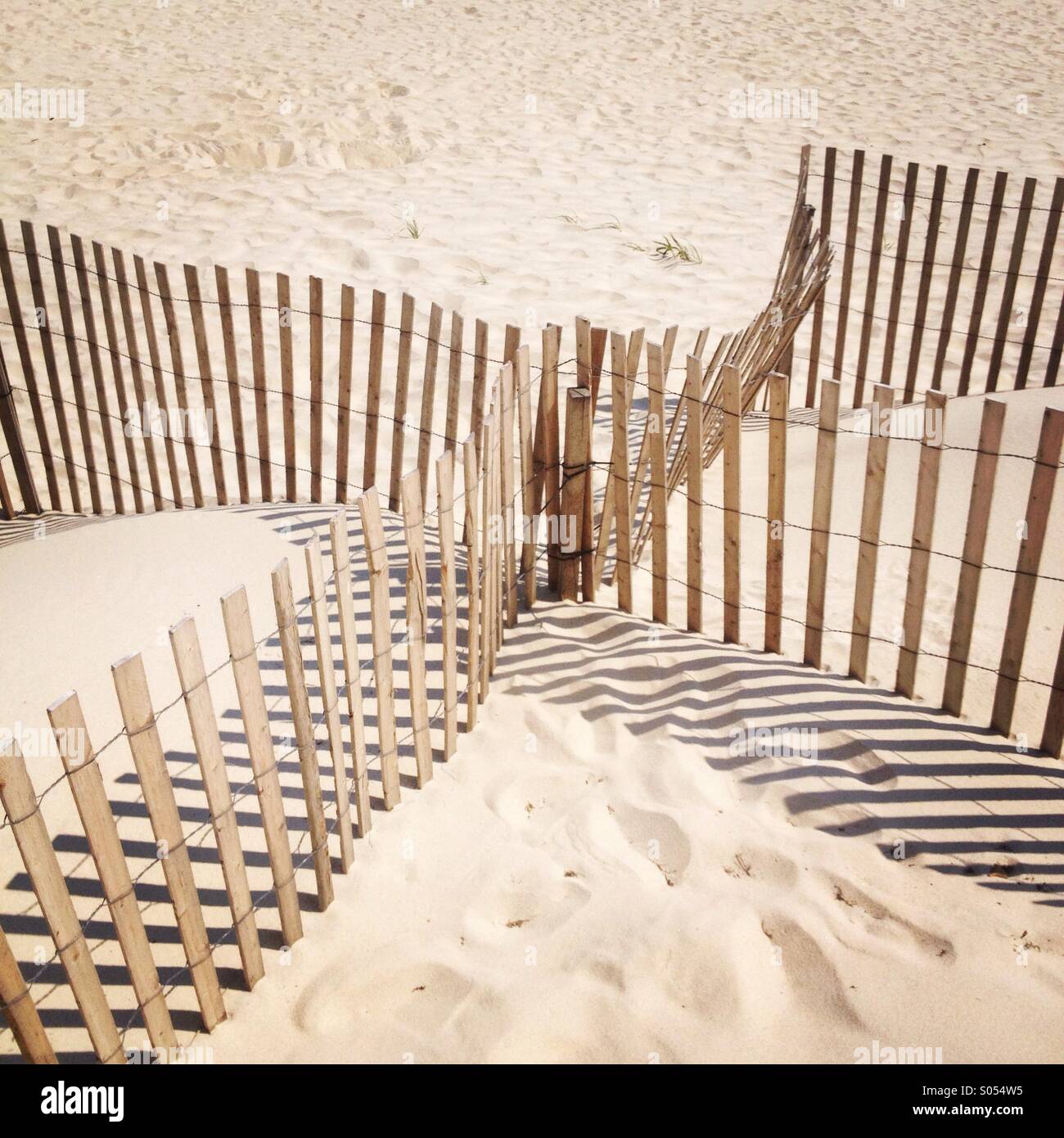 Sand dunes fence hi-res stock photography and images - Alamy