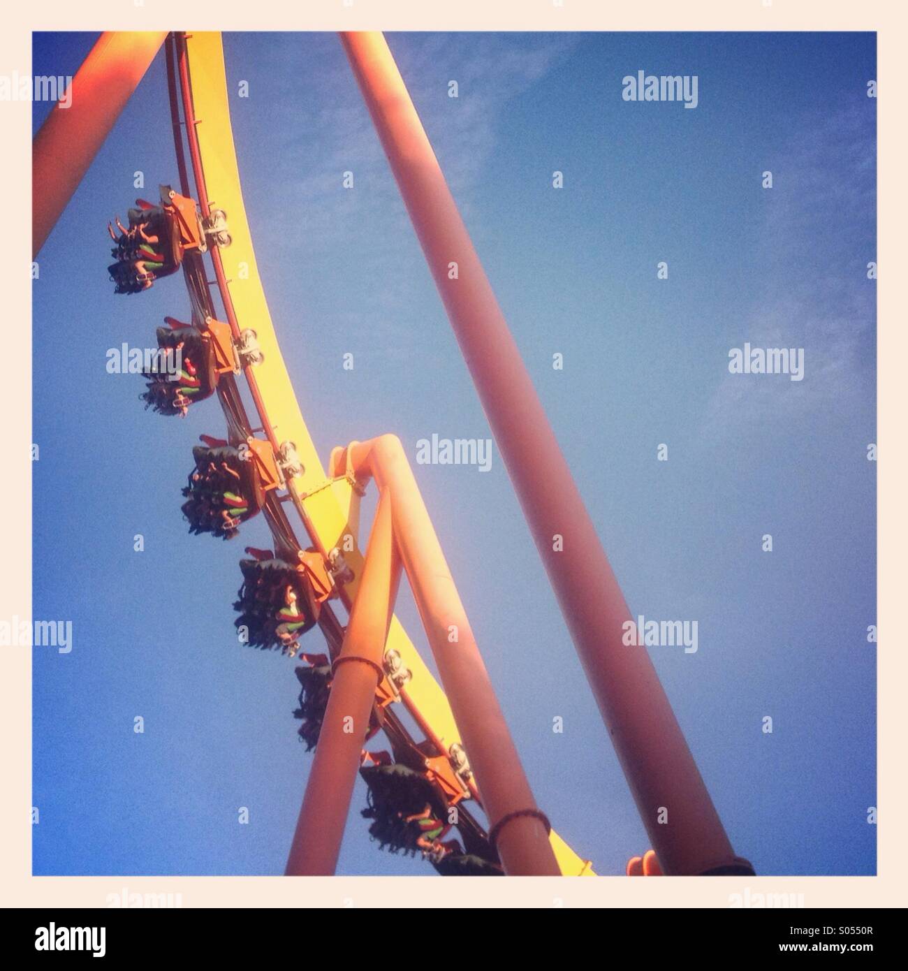 Rollercoaster ride thrill hi-res stock photography and images - Alamy