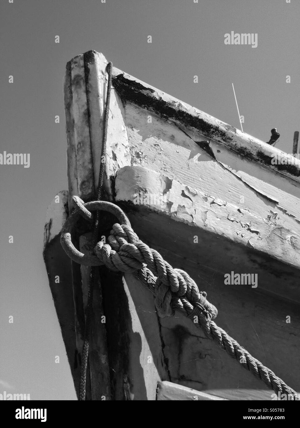 Front part of a sea boat Stock Photo - Alamy