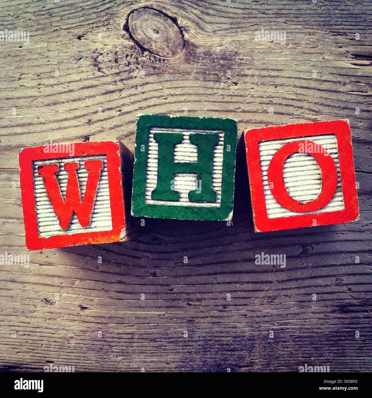 Word who hi-res stock photography and images - Alamy