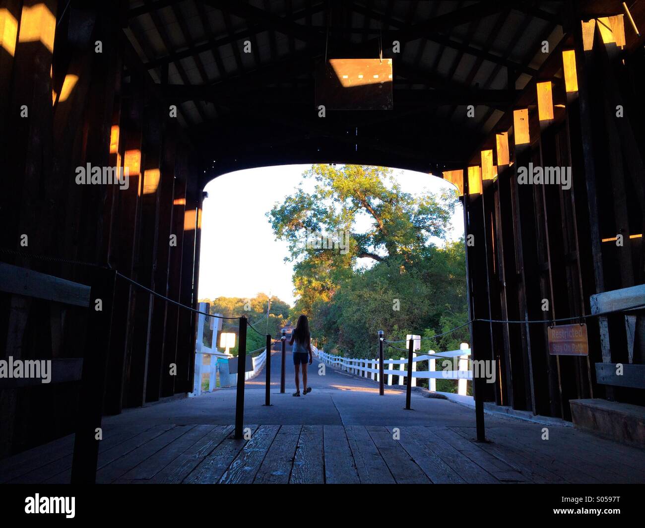 Knights ferry covered bridge hi-res stock photography and images - Alamy