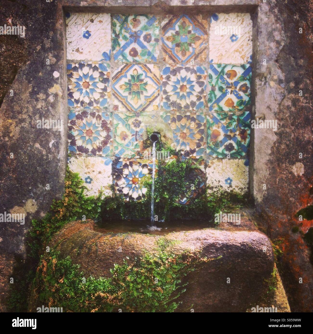 Sintra fountains, Portugal Stock Photo - Alamy