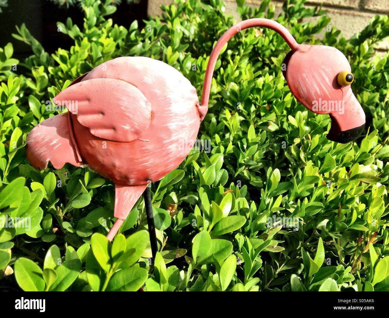 Flamingo Figure Metal Stock Photo - Alamy