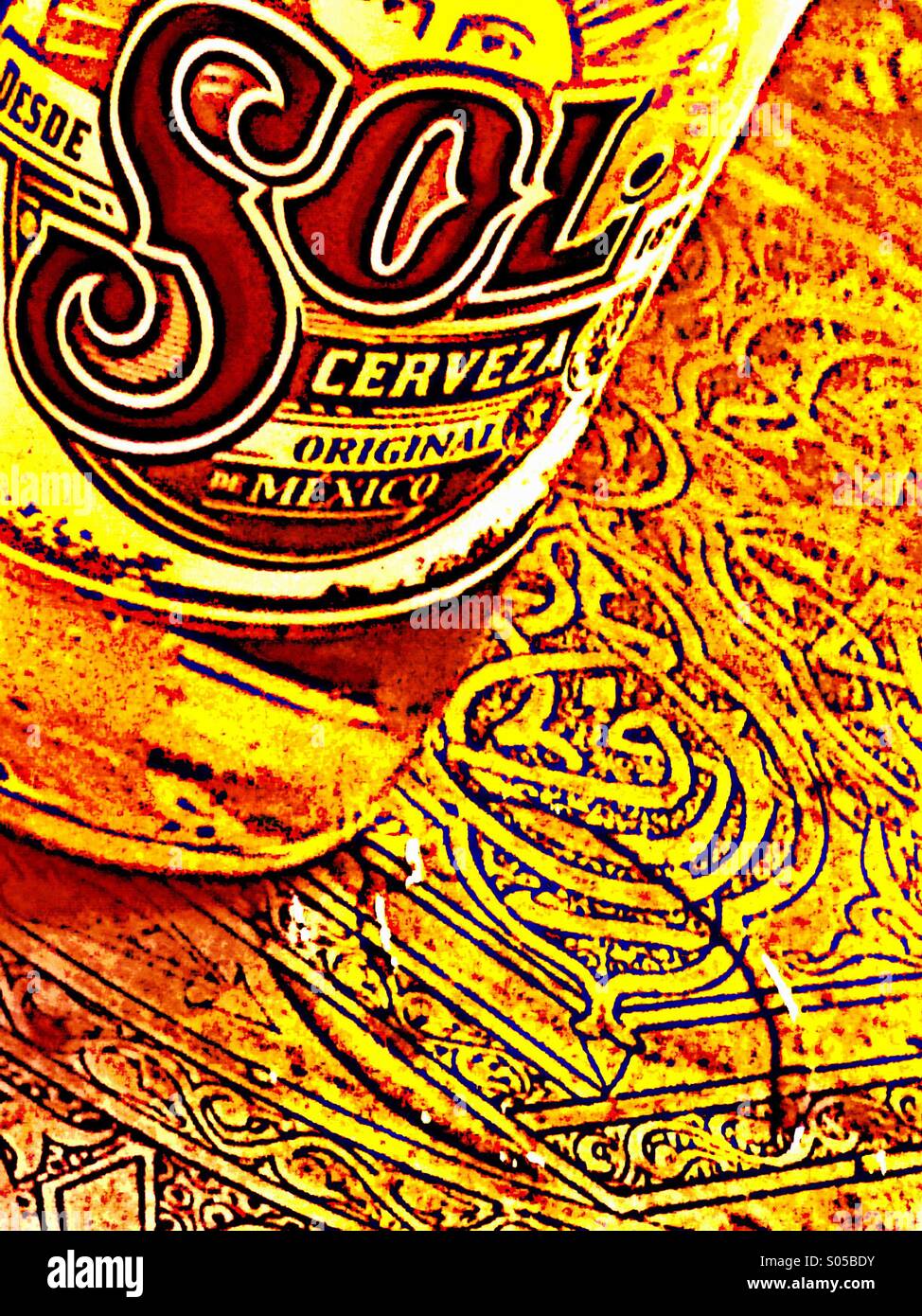 Cerveza sol logo hi-res stock photography and images - Alamy