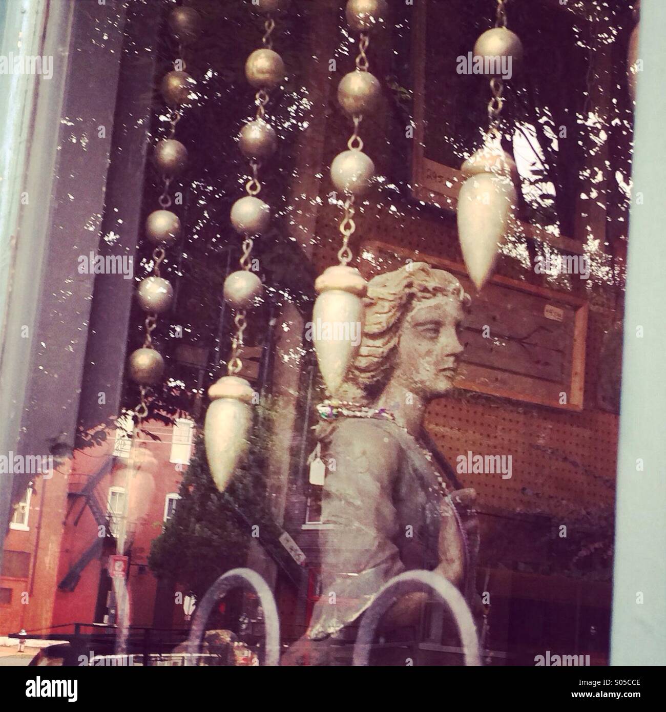 Antique store window Stock Photo - Alamy