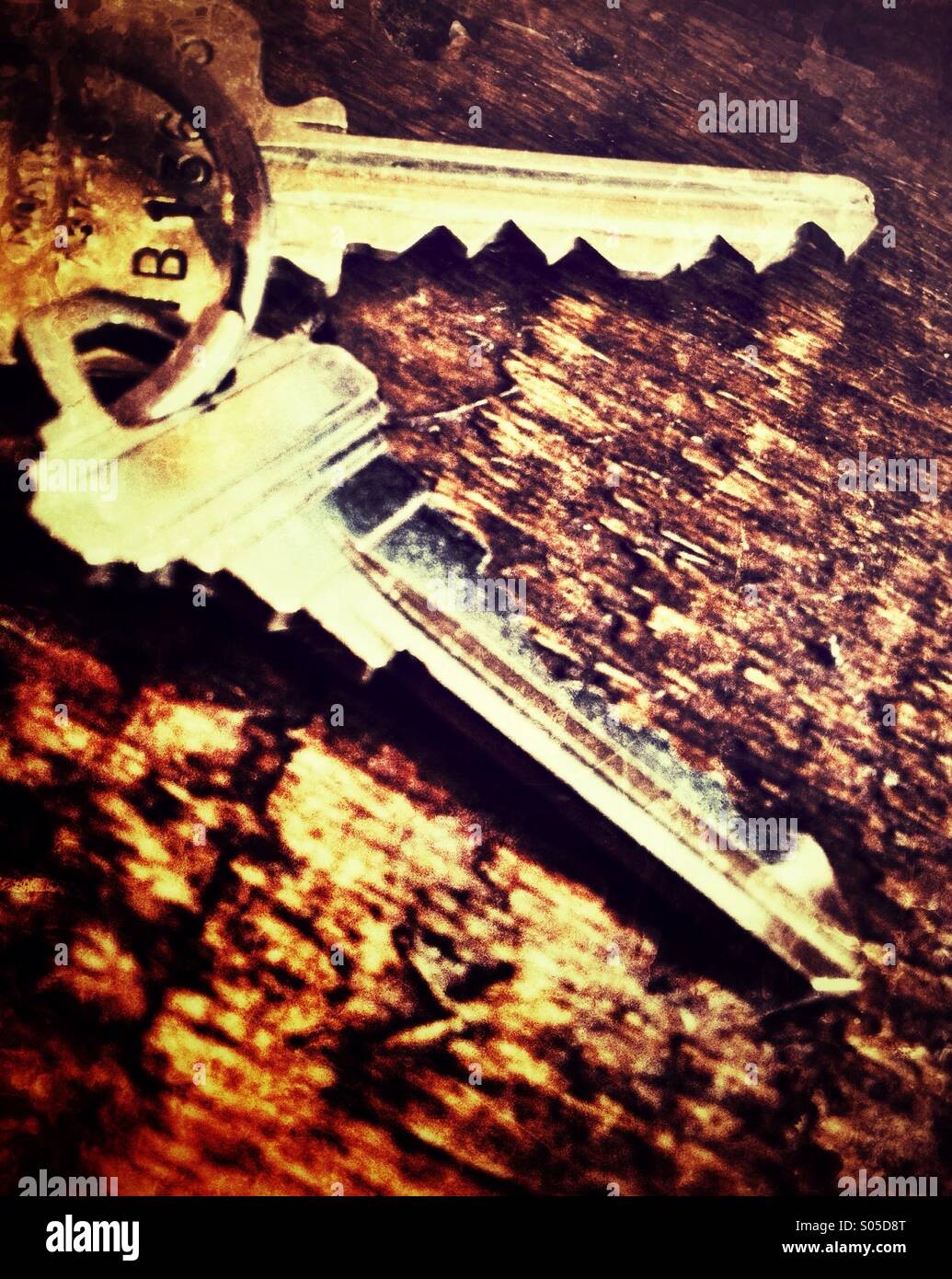 Retro house keys hi-res stock photography and images - Alamy