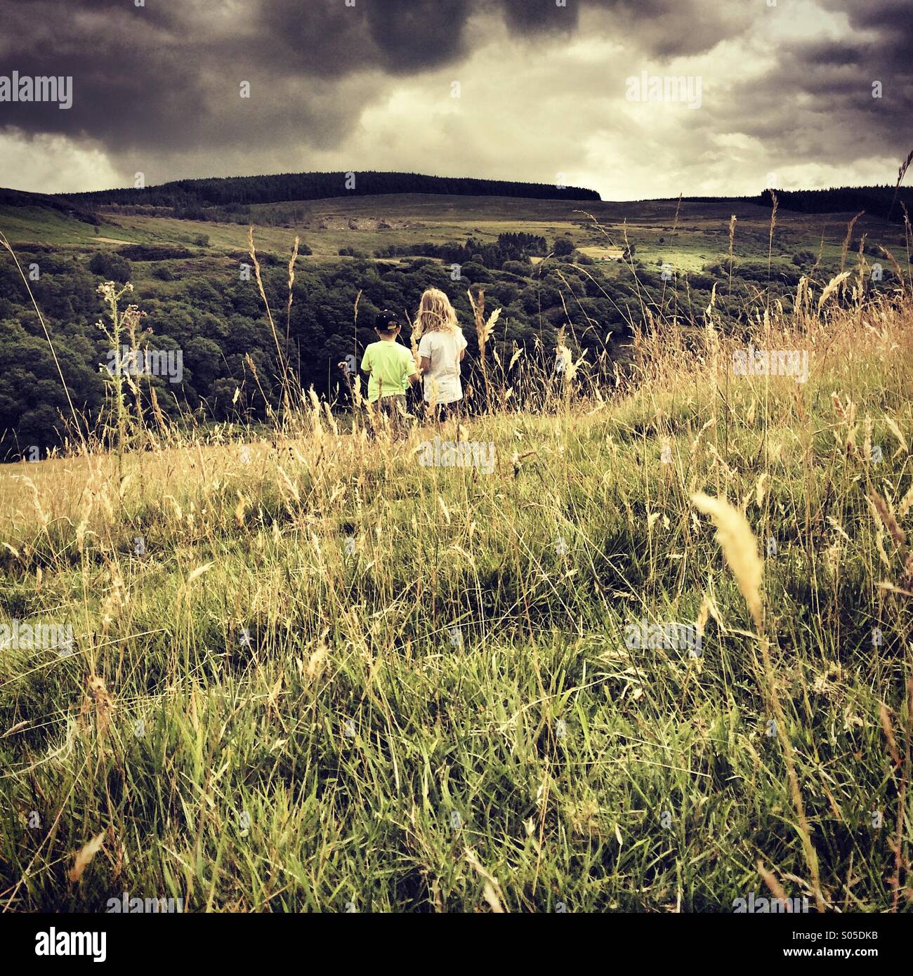 Countryside and storm clouds hi-res stock photography and images - Alamy