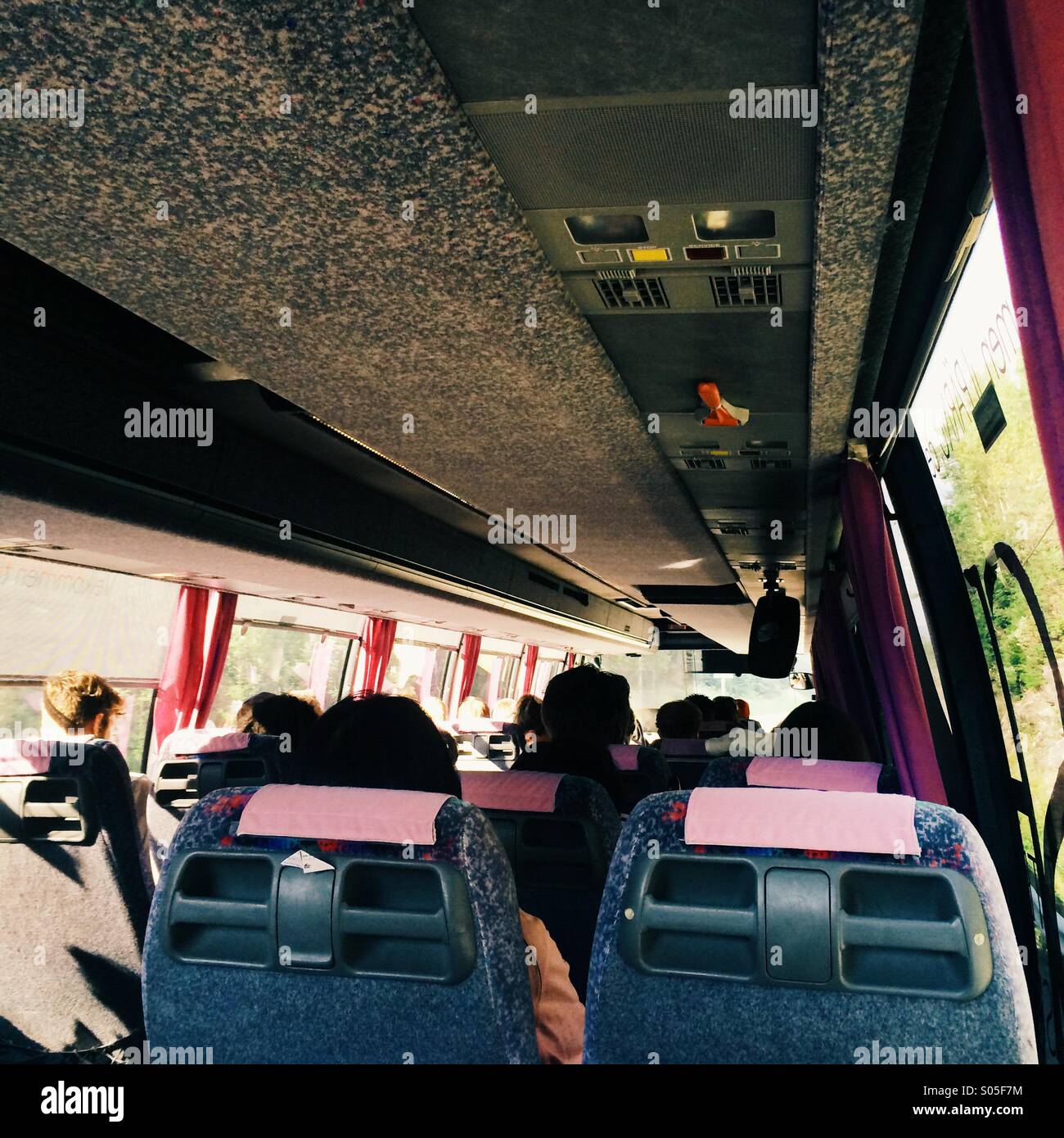 Back of the bus Stock Photo - Alamy