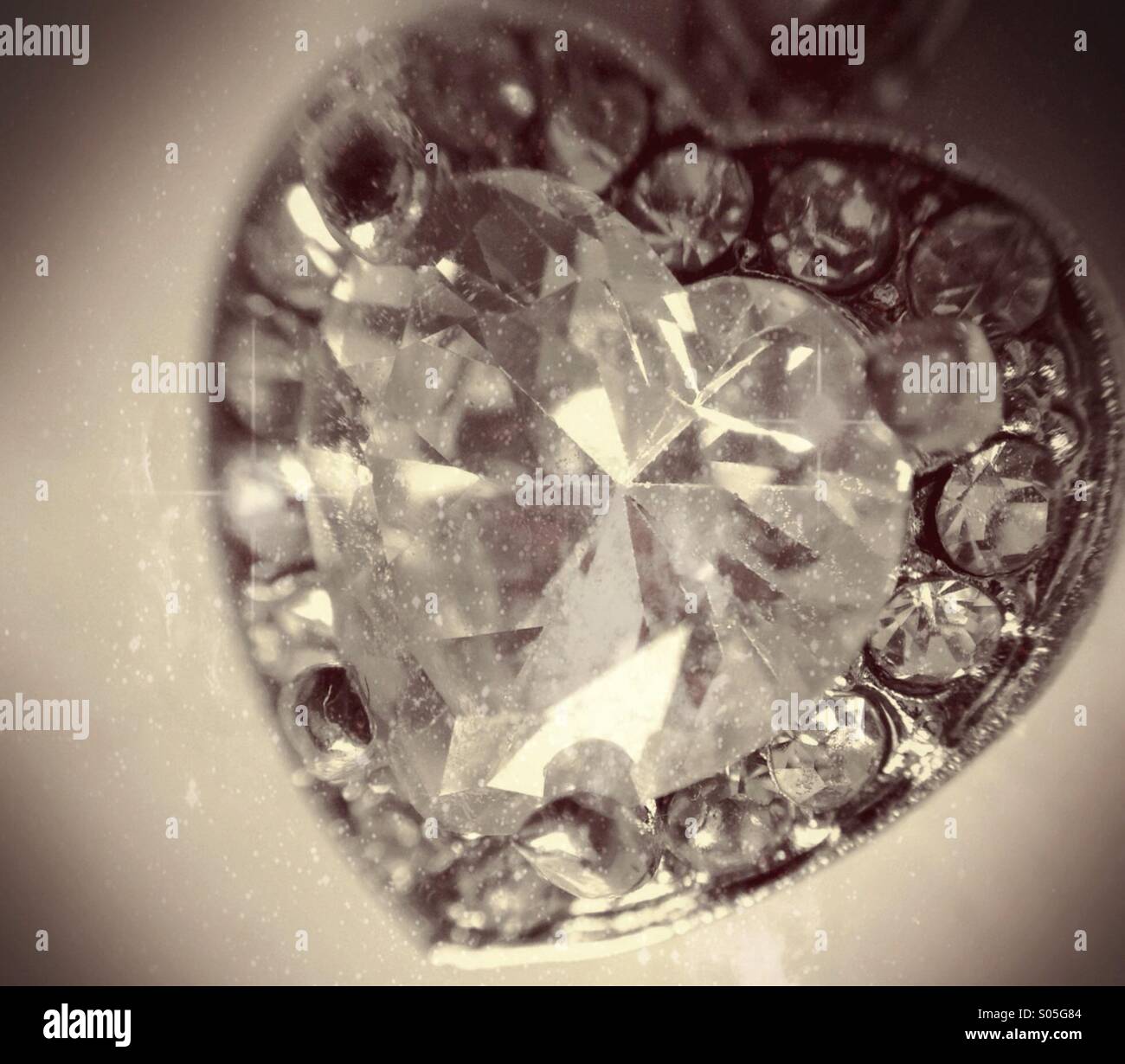 Close up of a love heart pendent Stock Photo - Alamy