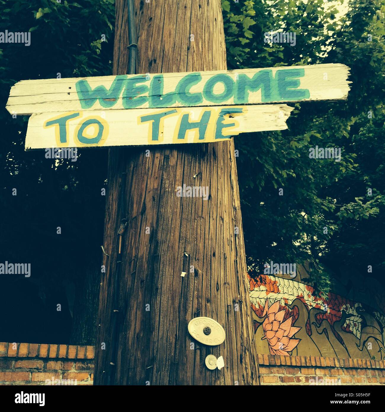 Georgia welcome sign hi-res stock photography and images - Alamy