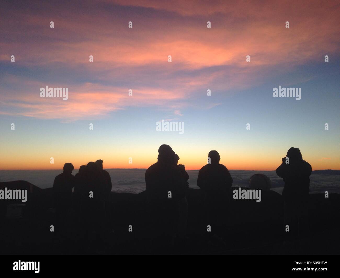 Mouna Kea Sunset Stock Photo - Alamy