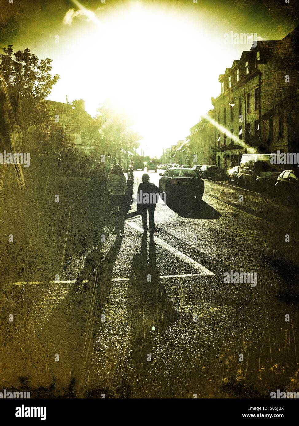 Walking light and shadows hi-res stock photography and images - Alamy