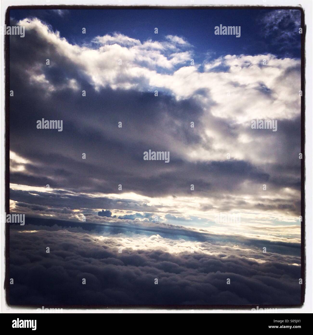 Cloud layers of light Stock Photo - Alamy