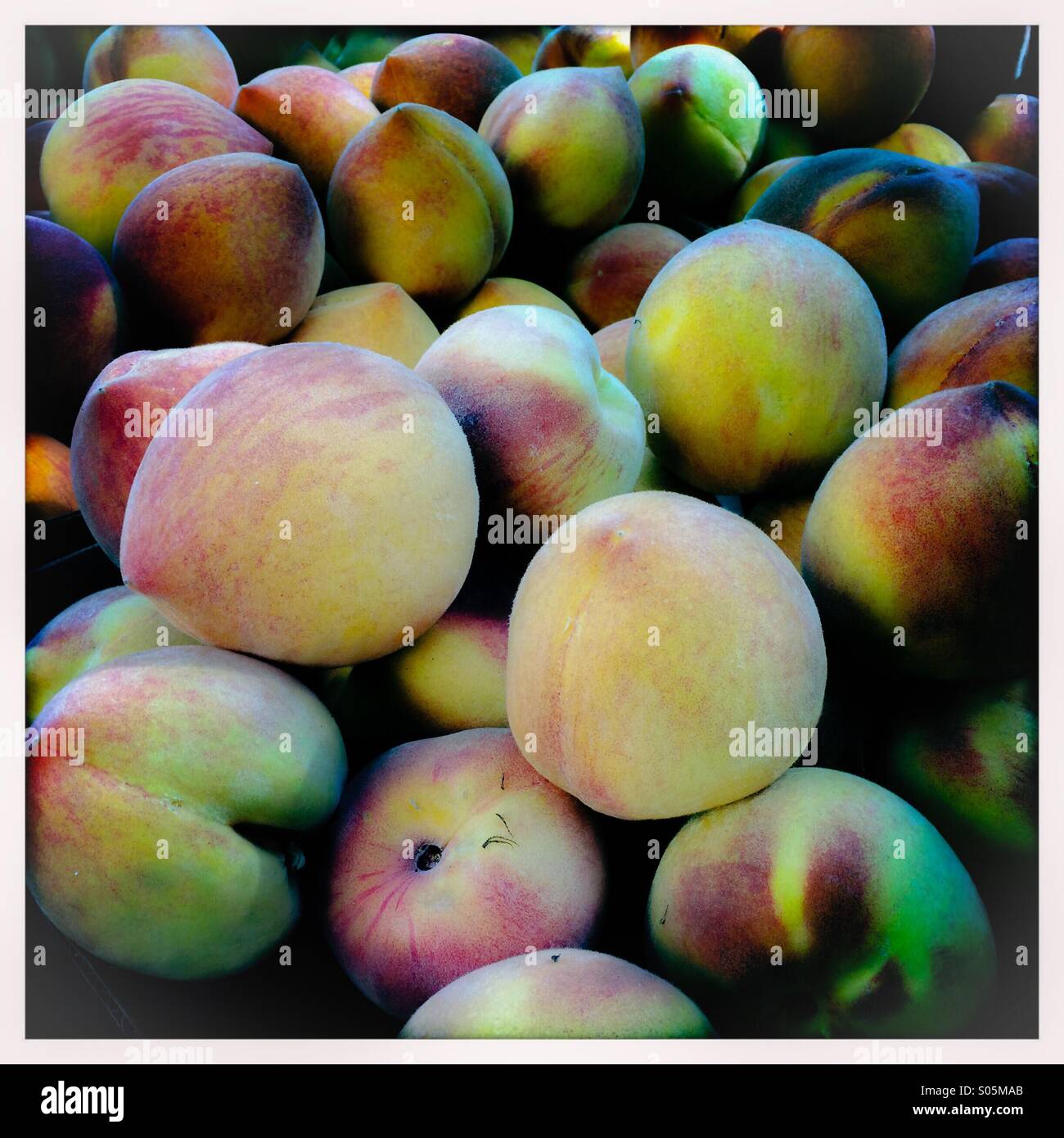 Peaches in Modesto, California Stock Photo - Alamy