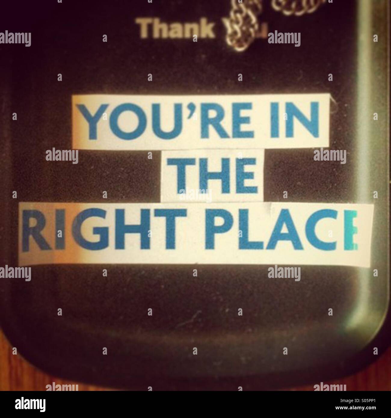 Right place hi-res stock photography and images - Alamy