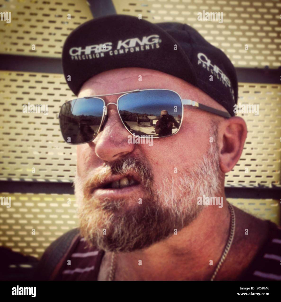 Bearded cyclist hi-res stock photography and images - Alamy