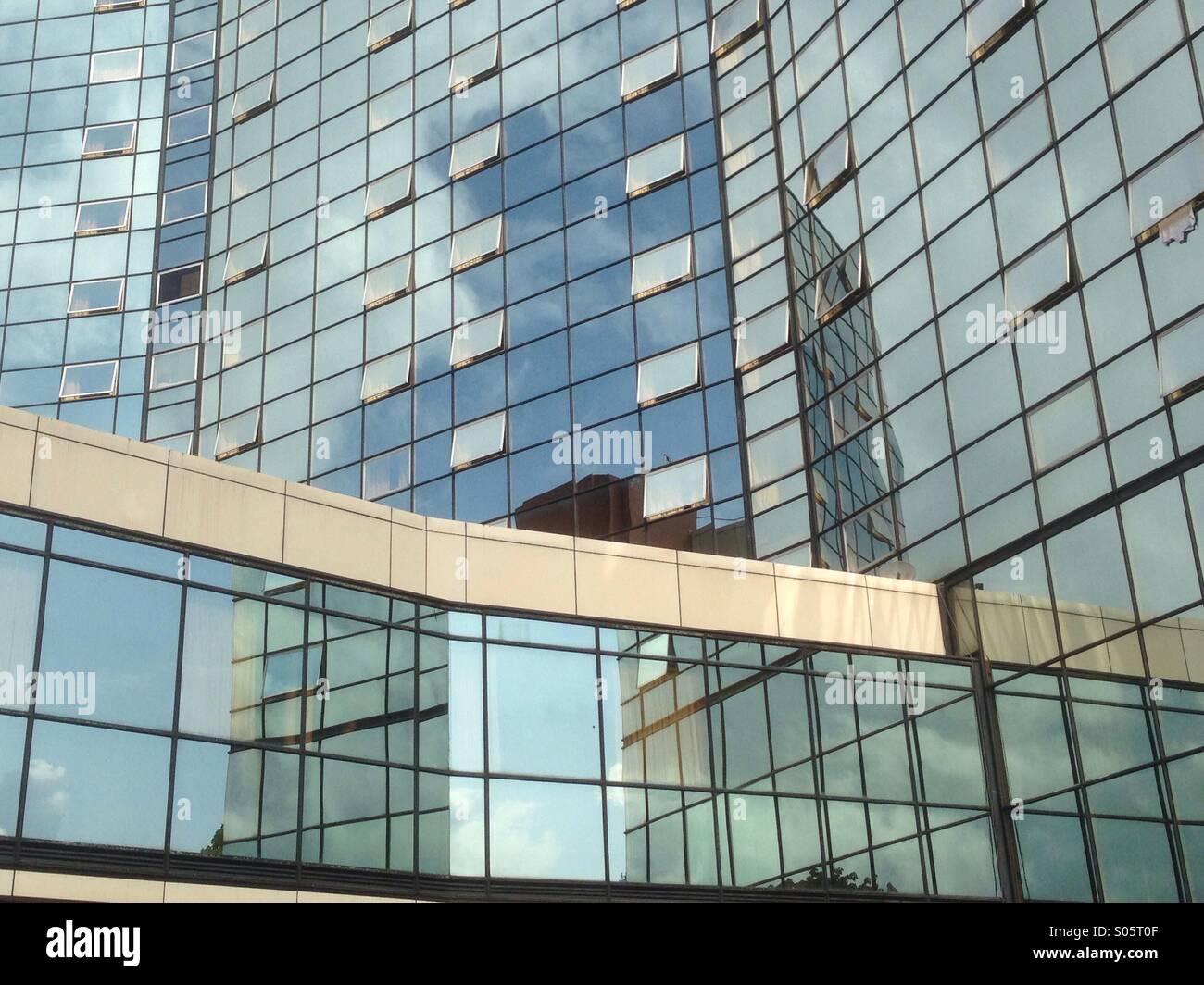 Glass facade and reflections Stock Photo - Alamy