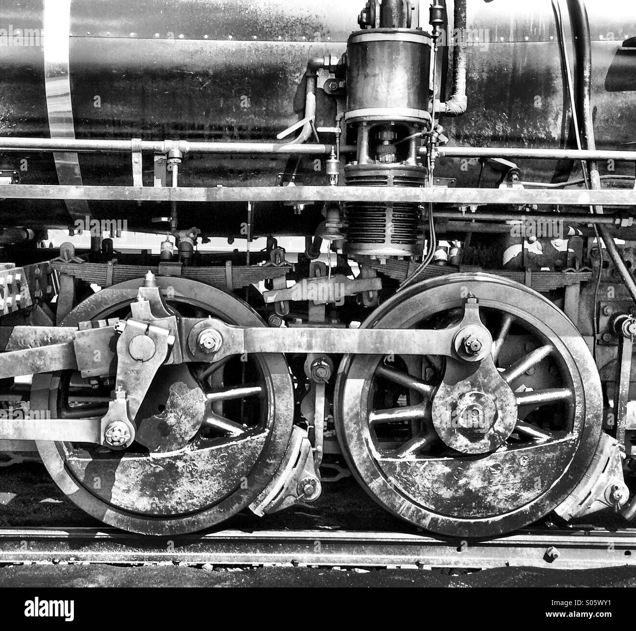 Rail wheels and axle hi-res stock photography and images - Alamy